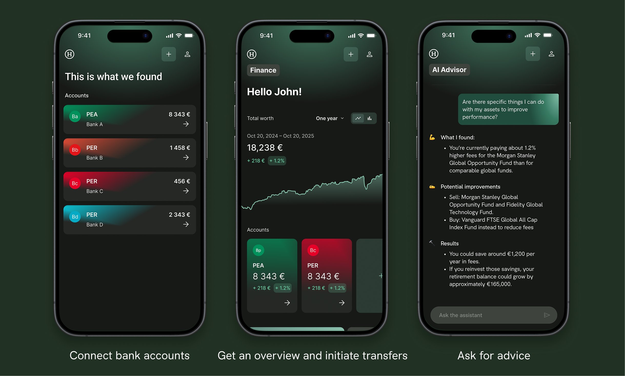 Real-time access to financial personal data. | Insurely